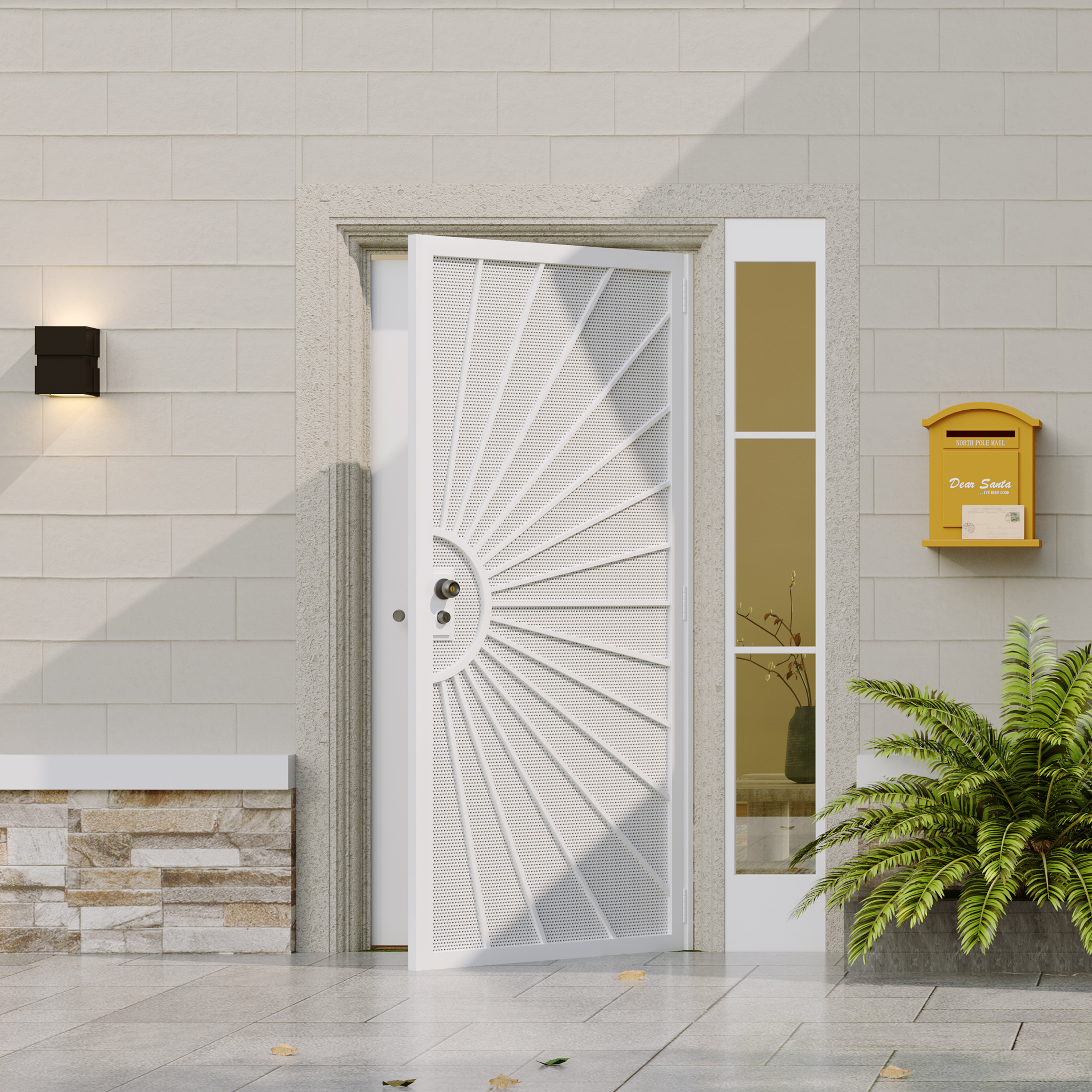 DOOOLI Security Screen Door - Expanded Mesh Steel With Rust-Resistant ...