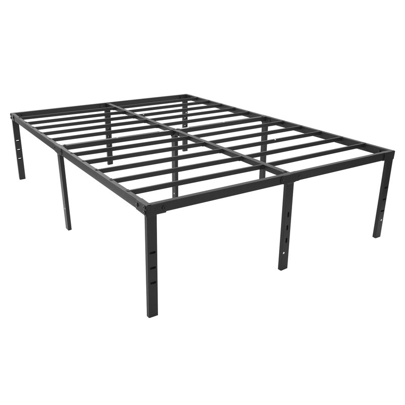 Ebern Designs Modern Rectangular Bed Frame For Bedrooms Black | Wayfair