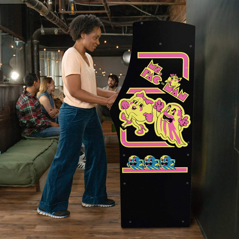 Arcade 1Up Ms. Pac-man Deluxe Black Arcade Machine 14 Games In 1 ...