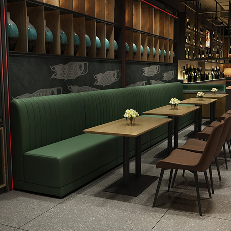 Canadian Linen Modern Simple Cafe Restaurant Casual Benches Storage ...