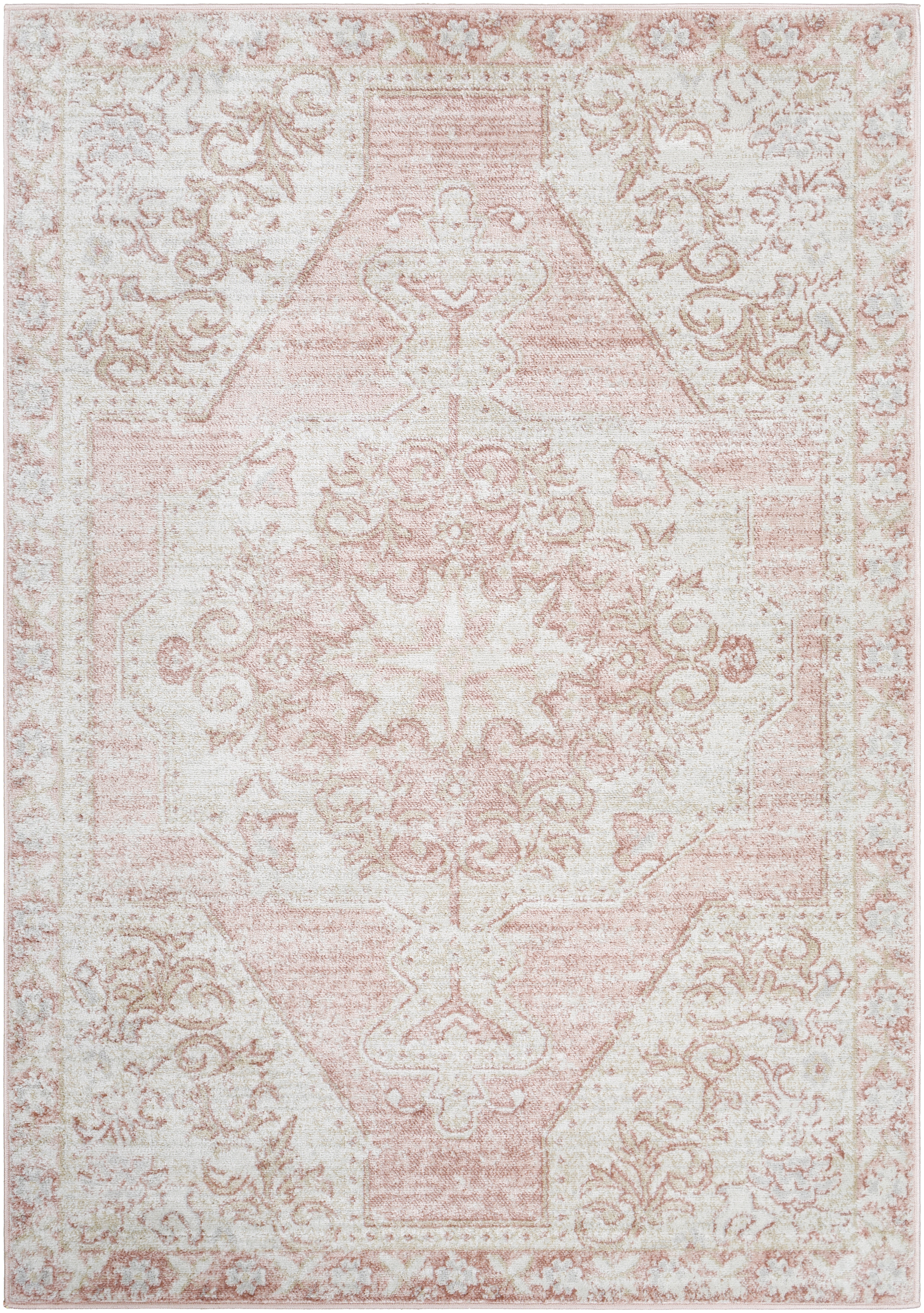 Kelly Clarkson Home Amora Oriental Pink/White Area Rug & Reviews ...
