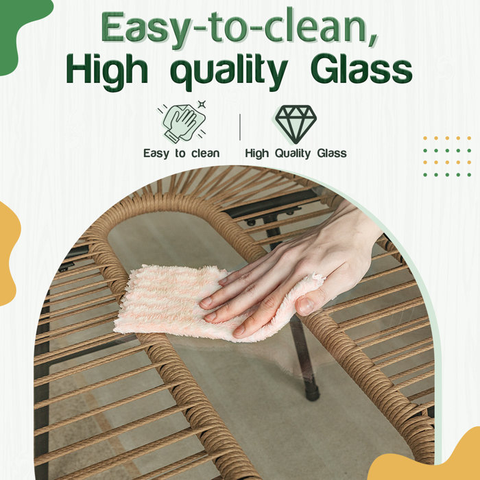 Wade Logan® Areyana 3 Piece Rattan Sofa Seating Group with Cushions ...