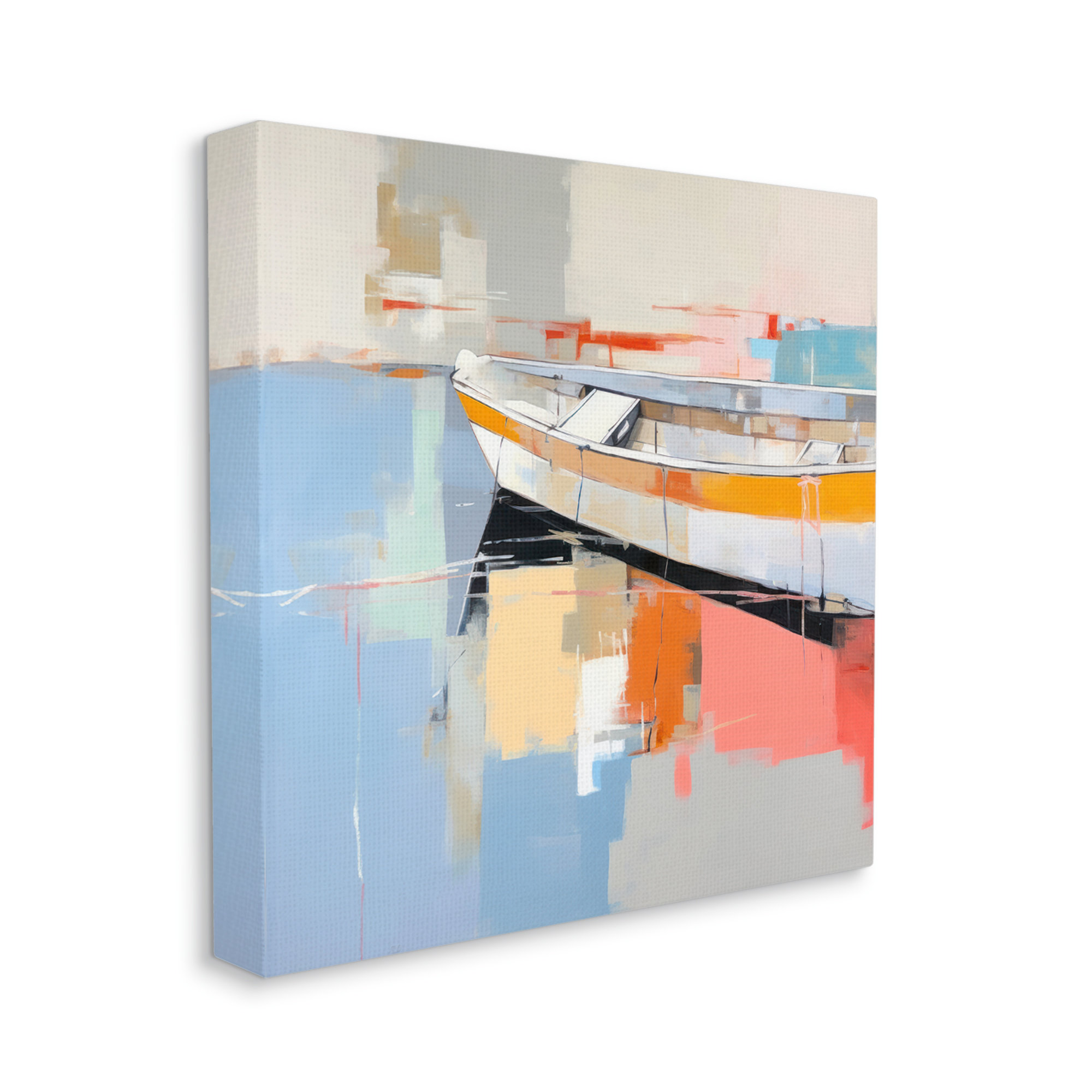 Wrought Studio™ Wrought Studio Modern Boat Painting Canvas Wall Art ...