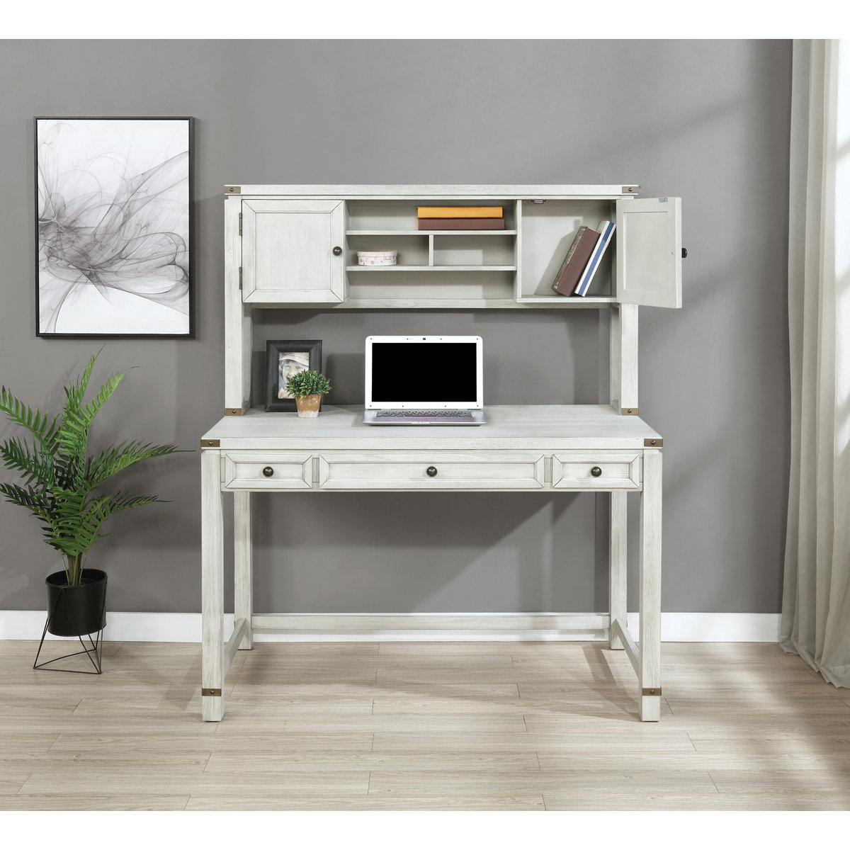Breakwater Bay Hegg Desk with Hutch & Reviews | Wayfair