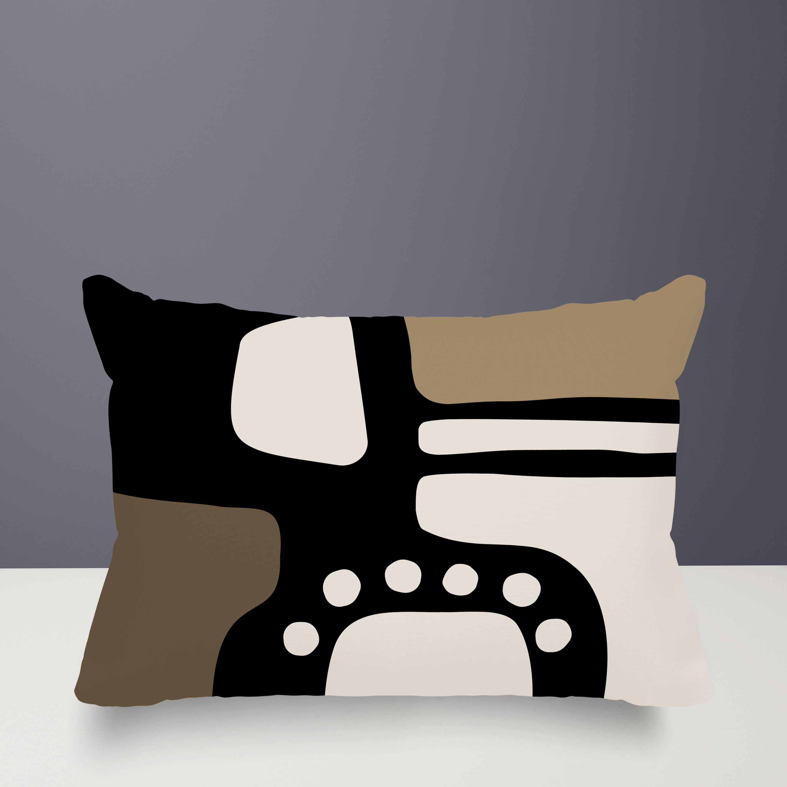 ULLI HOME Sofi Minimalist Reversible Indoor/Outdoor Lumbar Pillow | Wayfair