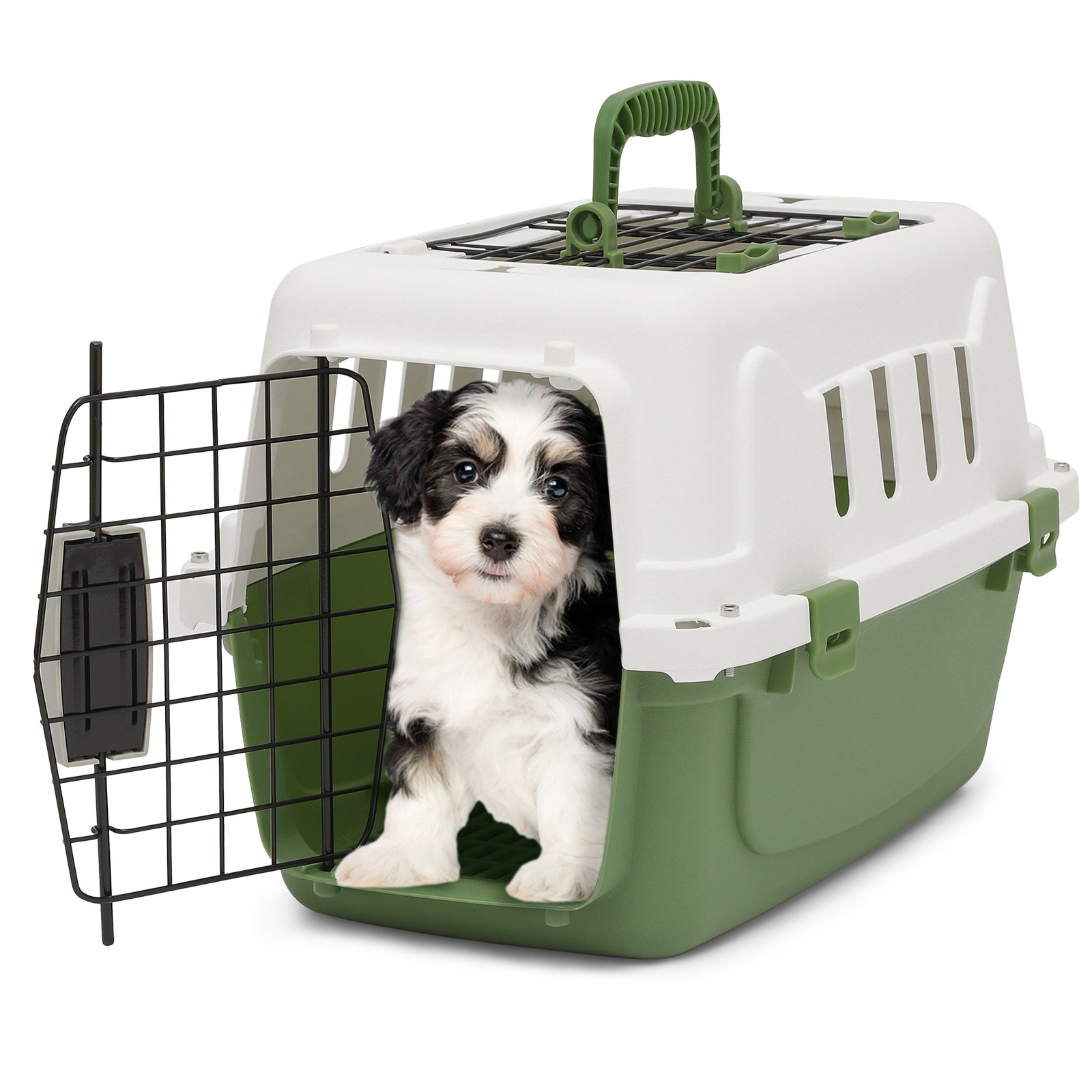 Tucker Murphy Pet™ Portable Cat Dog Travel Carrier Cage Hard-Sided Pet ...