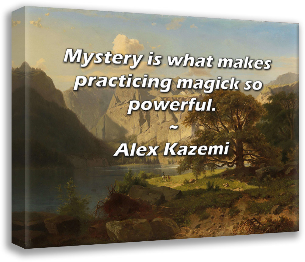 Trinx Gallery Wrapped Canvas By Alex Kazemi: "Mystery is what makes ...