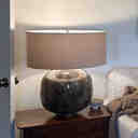 Orren Ellis Nilsa 26" Gray/Brown Table Lamp & Reviews | Wayfair