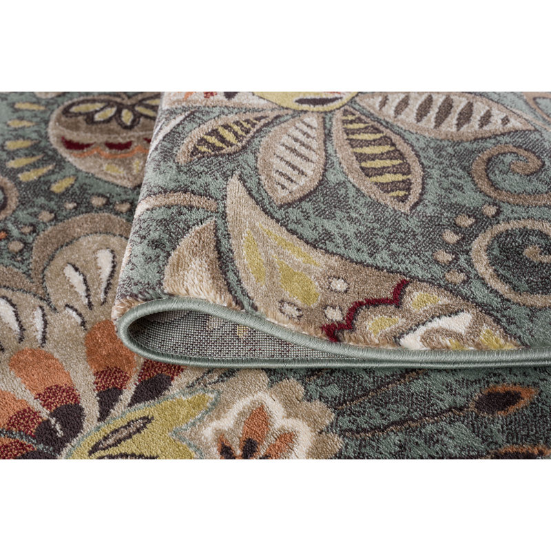 Charlton Home® Martello Floral Rug & Reviews | Wayfair