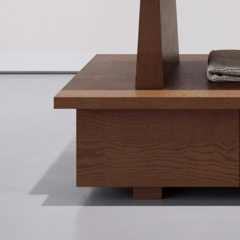 Artistic Soul XKX Premium Furniture 70.87" Wood Display Stand with Open ...