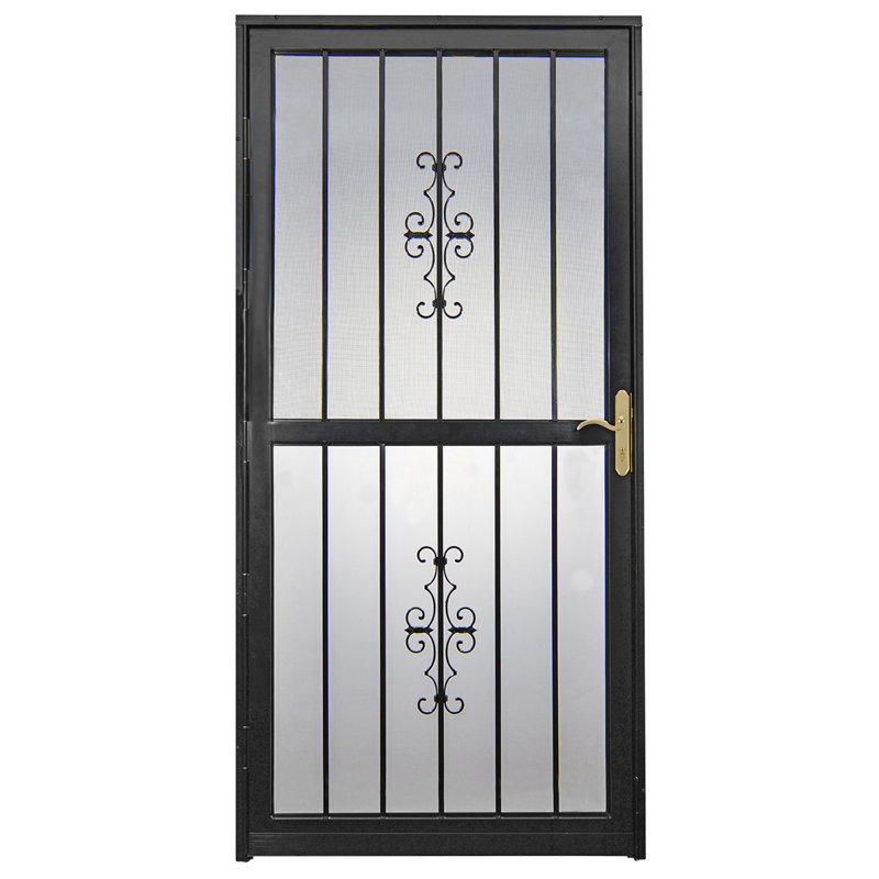 Grisham 36'' x 80'' Steel Screen Security Storm Doors | Wayfair