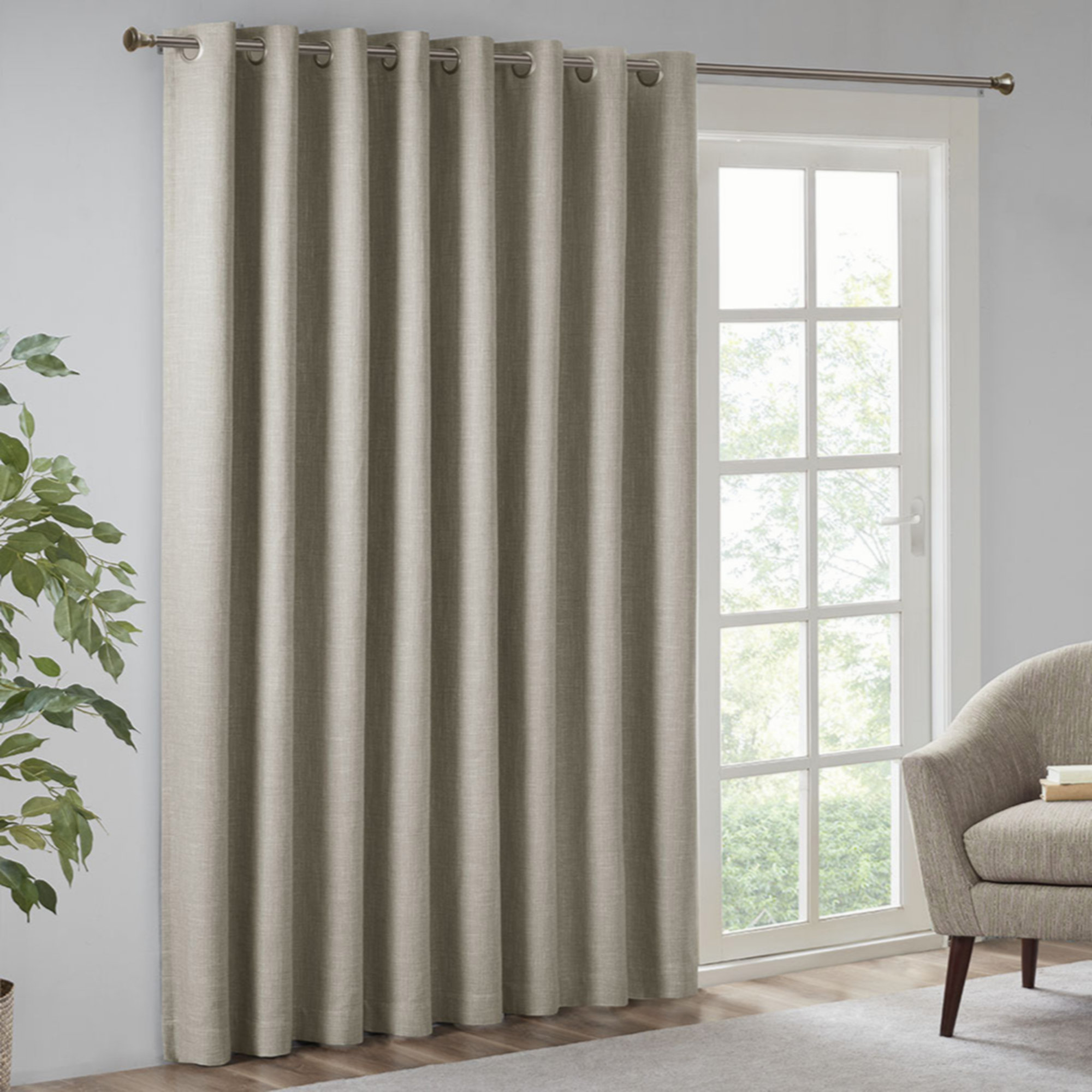 One Allium Way® Printed Heathered Blackout Window Patio Panel - Wayfair ...