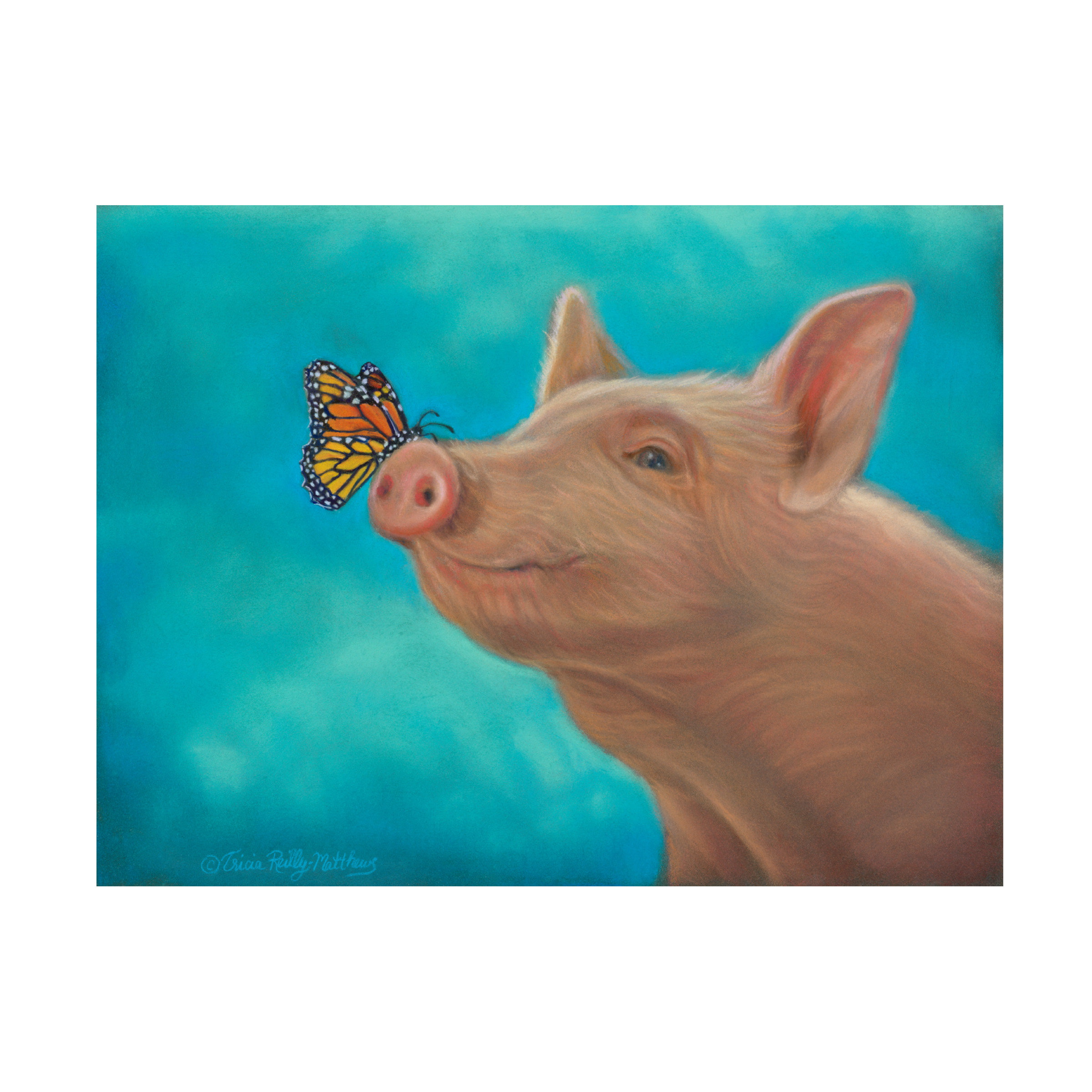 Trademark Fine Art Tricia Reilly Matthews 'Rosie and The Butterfly ...