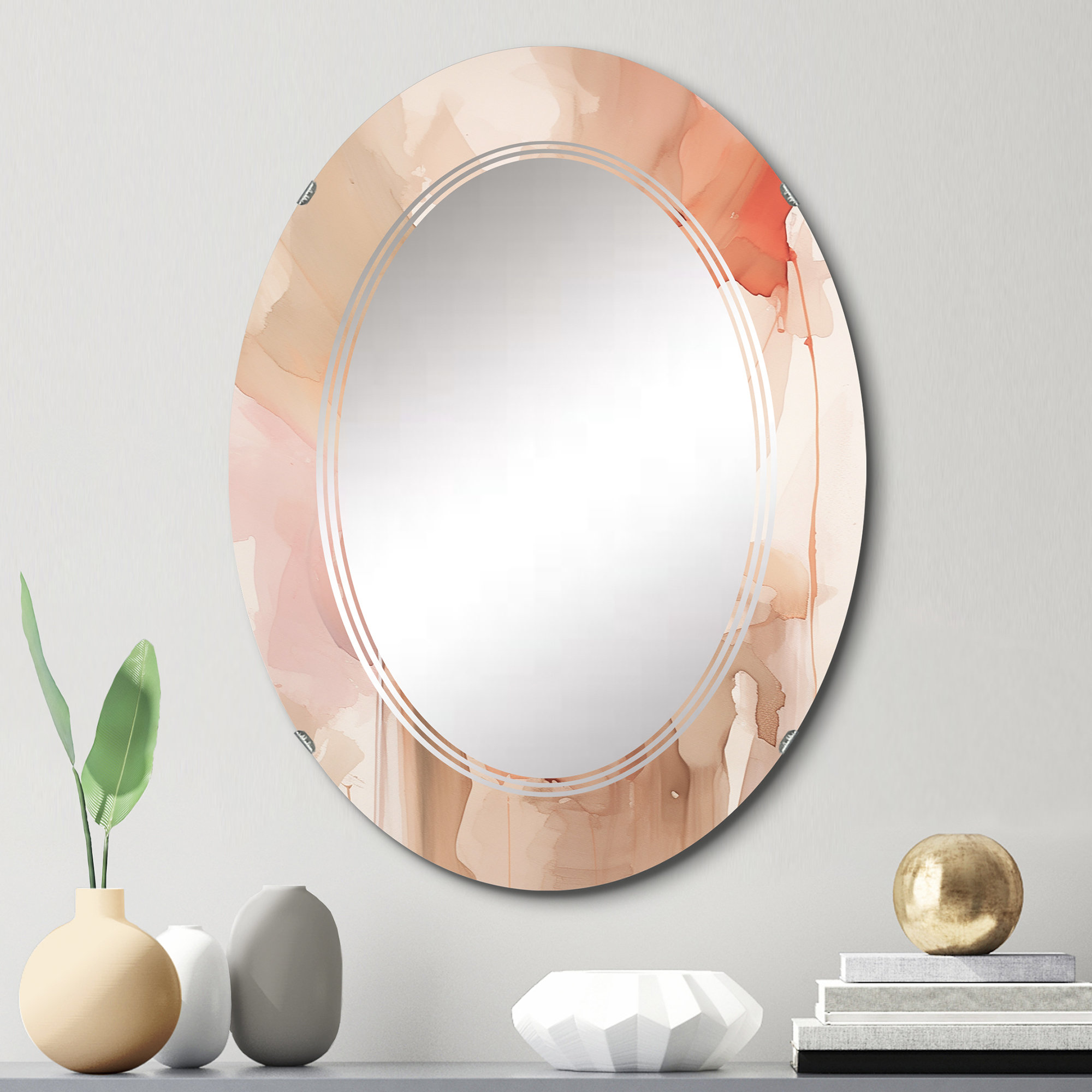 East Urban Home Severt - Modern Wall Mirror Oval - Wayfair Canada