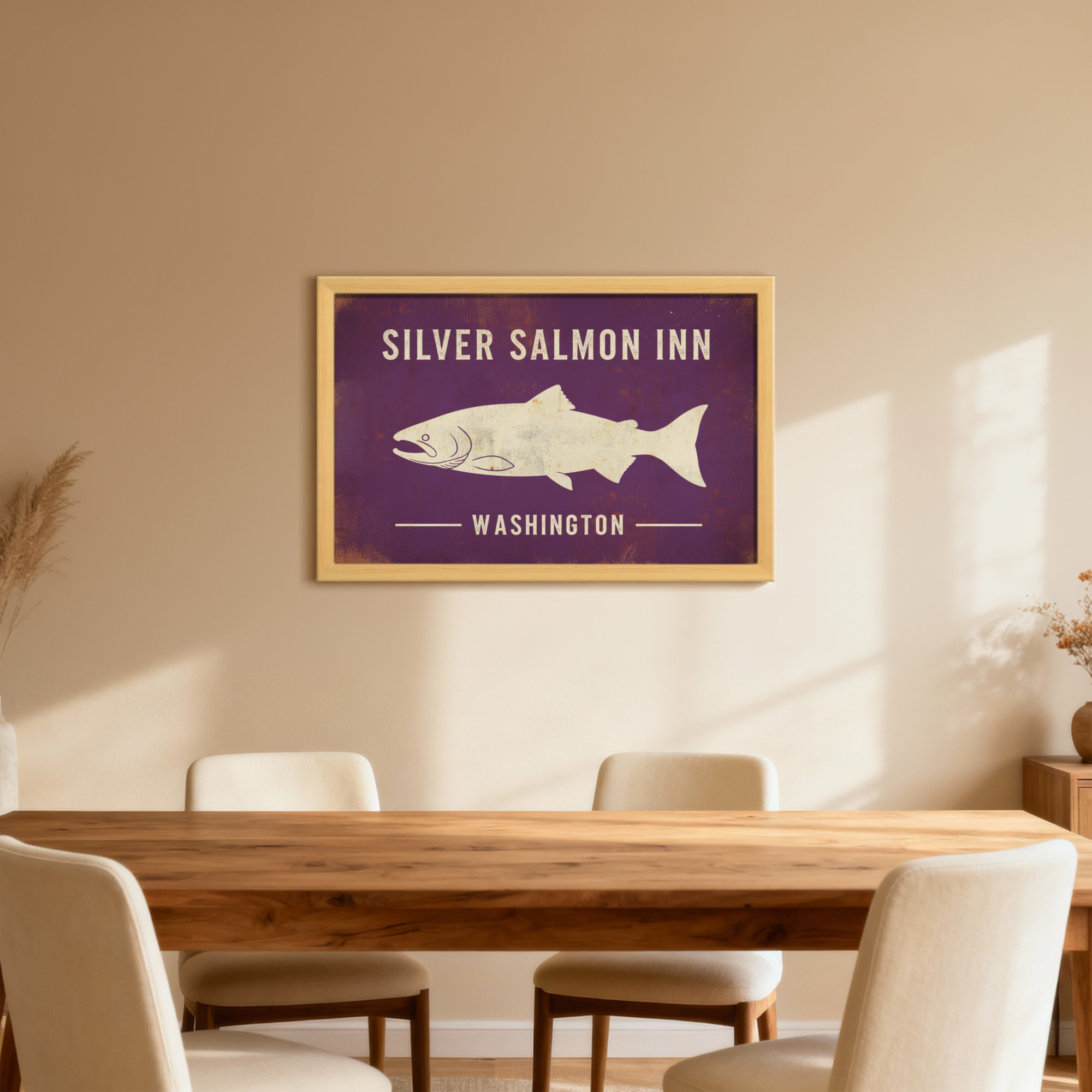 Ophelia & Co. Animals Silver Salmon Inn Washington Fish Design ...