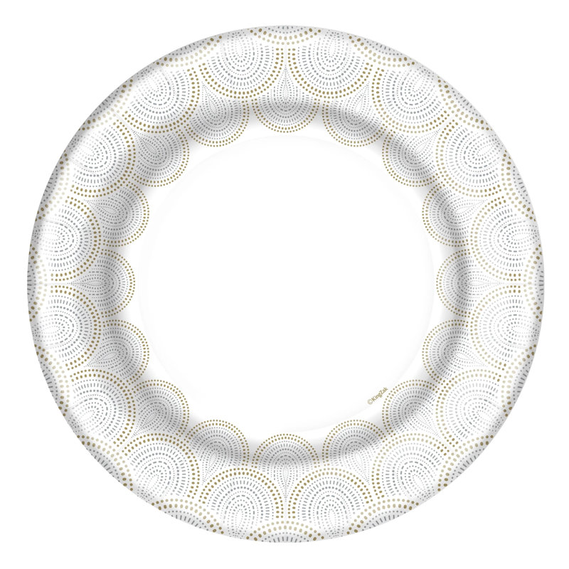 Nicole Fantini Hanna K Signature Metallic Rays 10.25" Dinner Paper ...