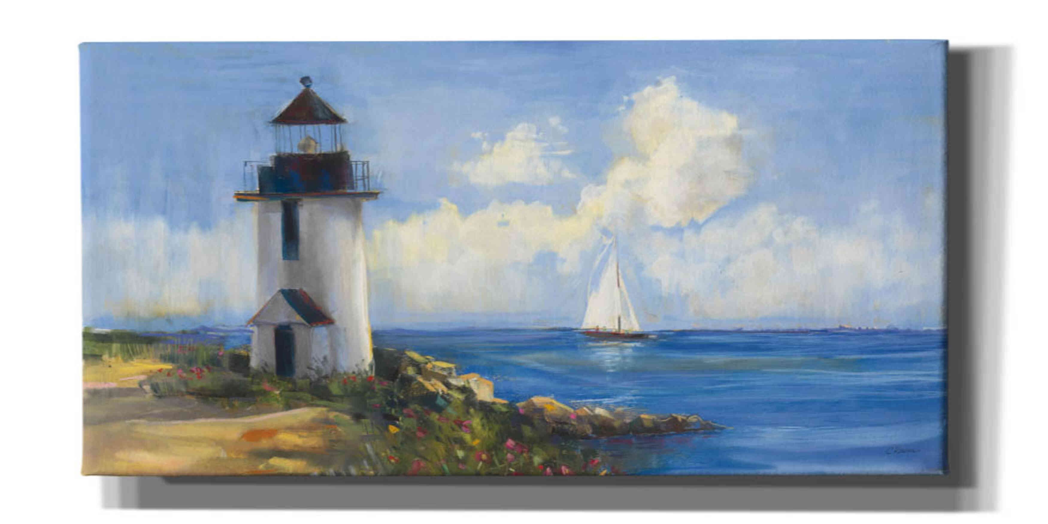 Longshore Tides Aylenne Sunday Morning Sail V2 On Canvas by Carol Rowan ...