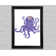 Highland Dunes Purple Octopus Framed Print | Wayfair.co.uk
