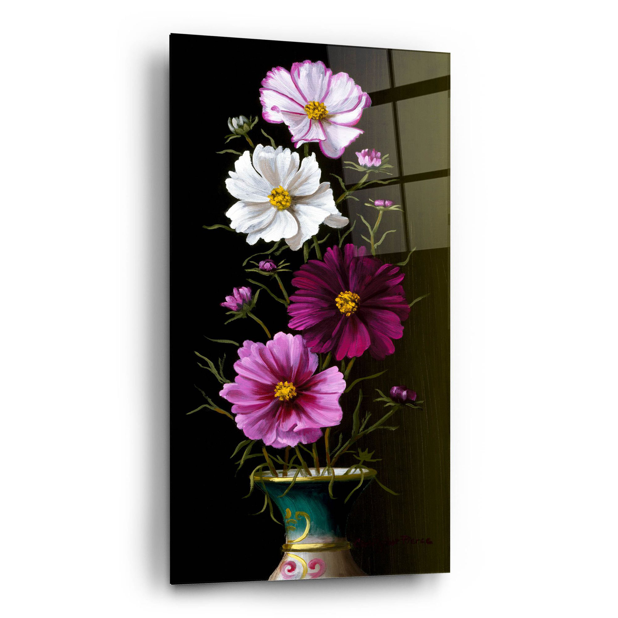 Winston Porter Four Cosmos On Plastic / Acrylic by Christopher Pierce ...