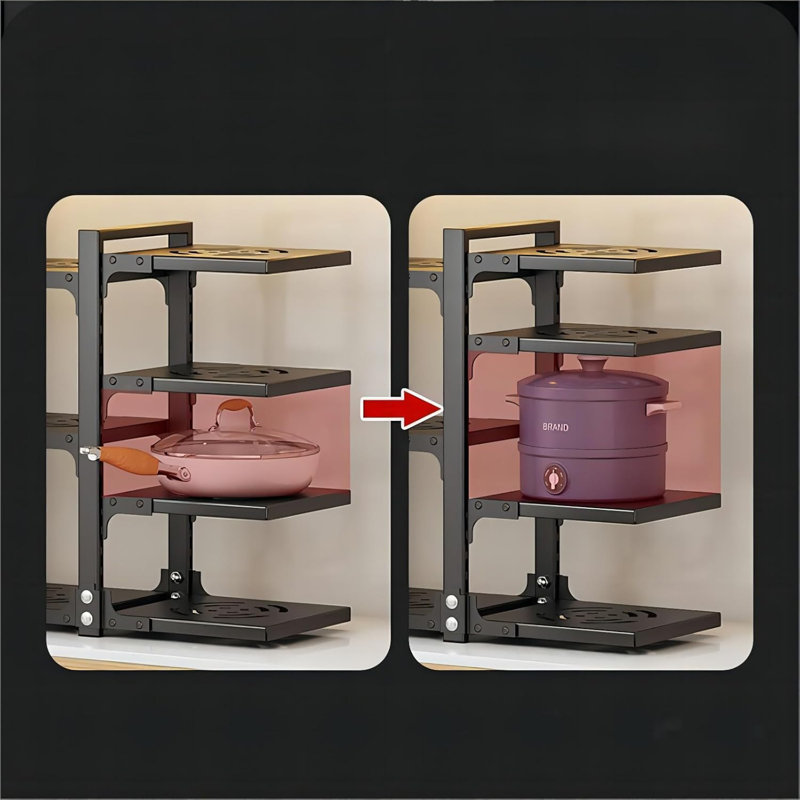 Prep & Savour Metal Rectangle Countertop / Cabinet Pot Rack | Wayfair