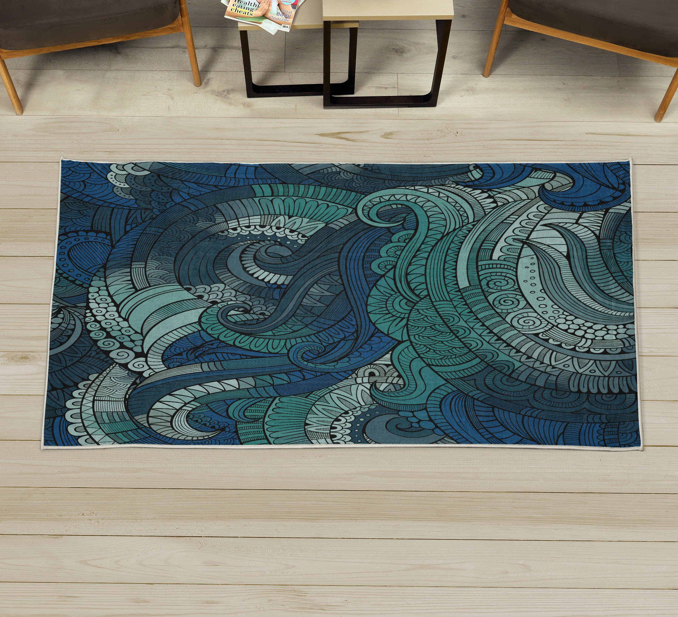 Bungalow Rose Maurio Abstract High Density Long Fiber Poly Threads ...