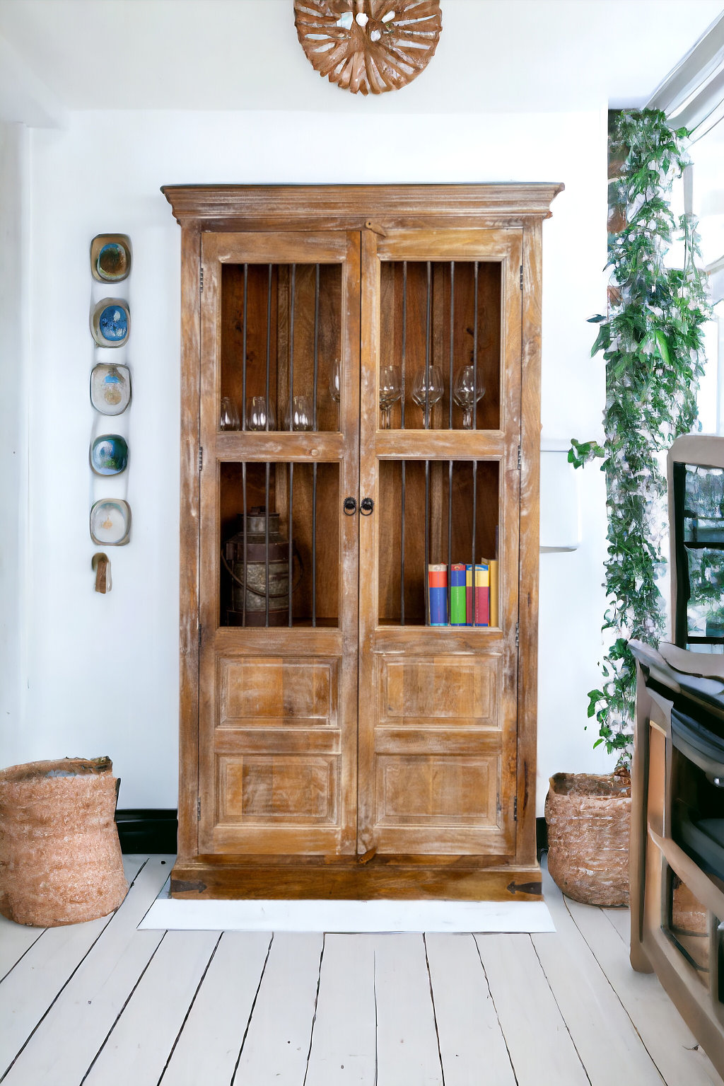 Loon Peak Rustic Farmhouse Display China Cabinet - Wayfair Canada