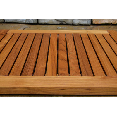 Tortuga Outdoor Teak & Wood Bath Rug & Reviews | Wayfair