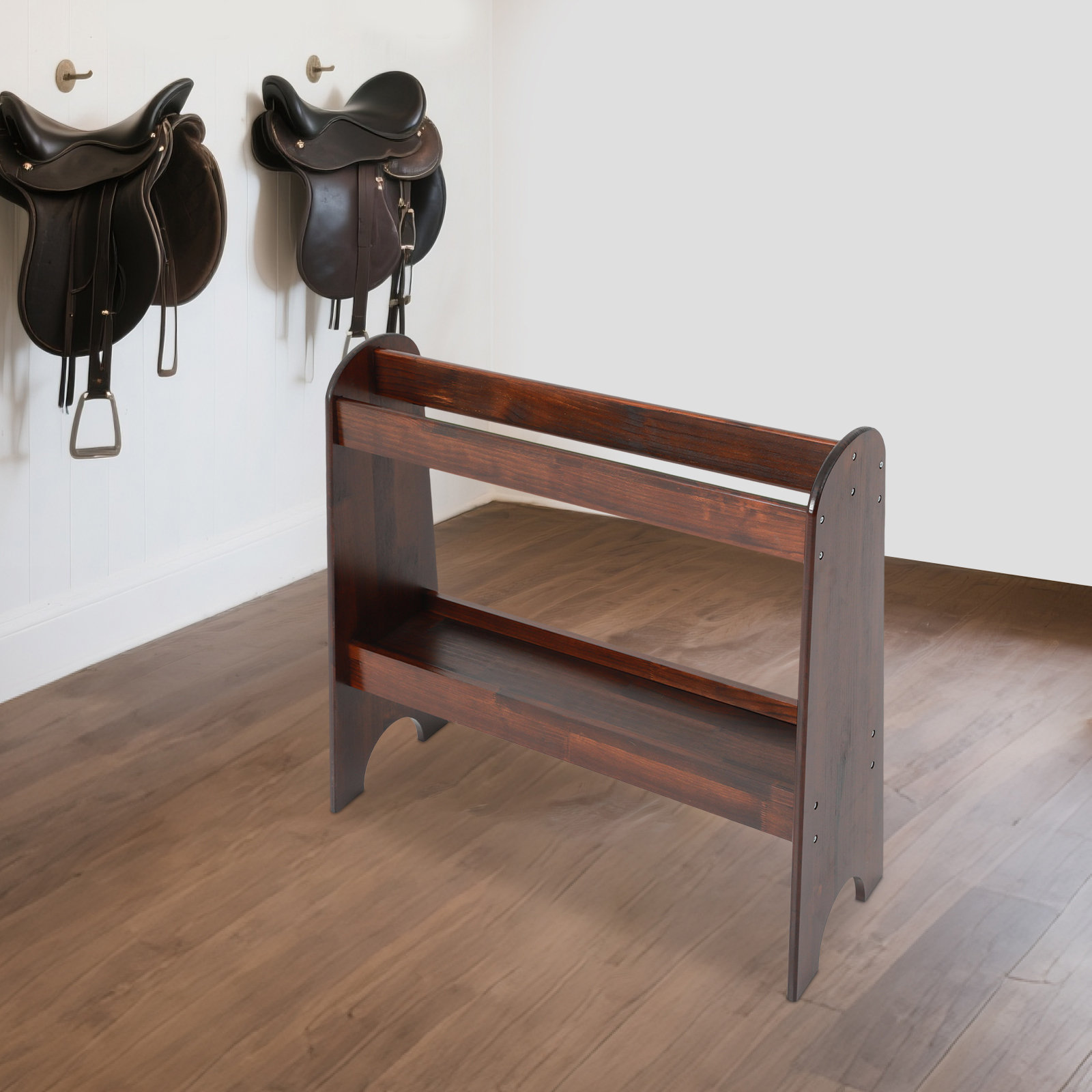Ophelia & Co. Wooden Saddle Rack For Horse Gear And Horse Tack ...
