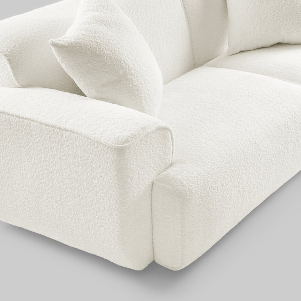 Latitude Run® MINIMORE Modern Style Sofa 91" Round Arm Sofa & Reviews ...