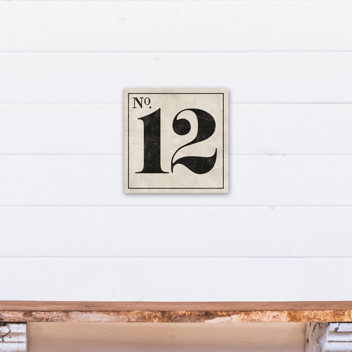 Williston Forge " Vintage Number 12 Sign " | Wayfair
