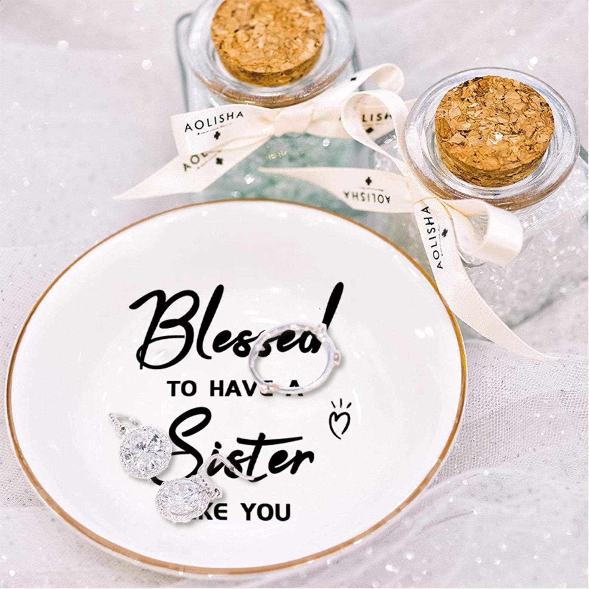 Winston Porter Friend To Aesthetic Trinket Tray Jewellery Plate Gifts ...