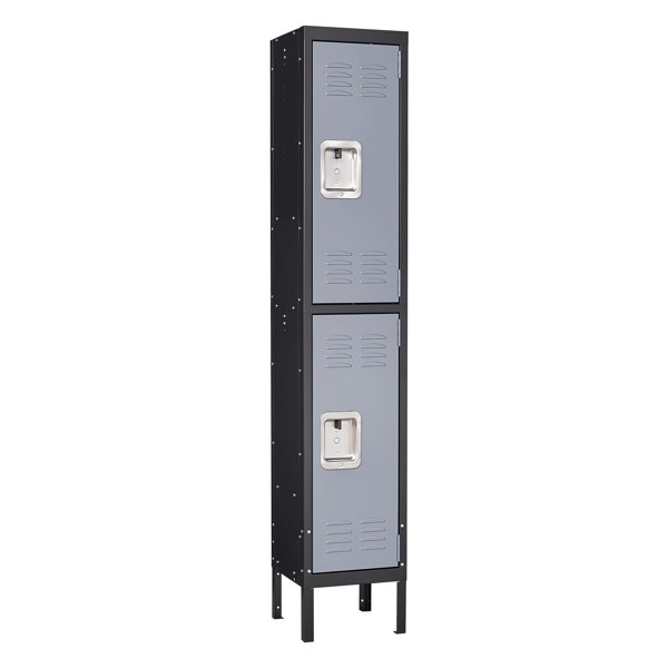 Dsarui Metal 2 - Tier 12.01'' Gym Locker with Padlock & Reviews | Wayfair