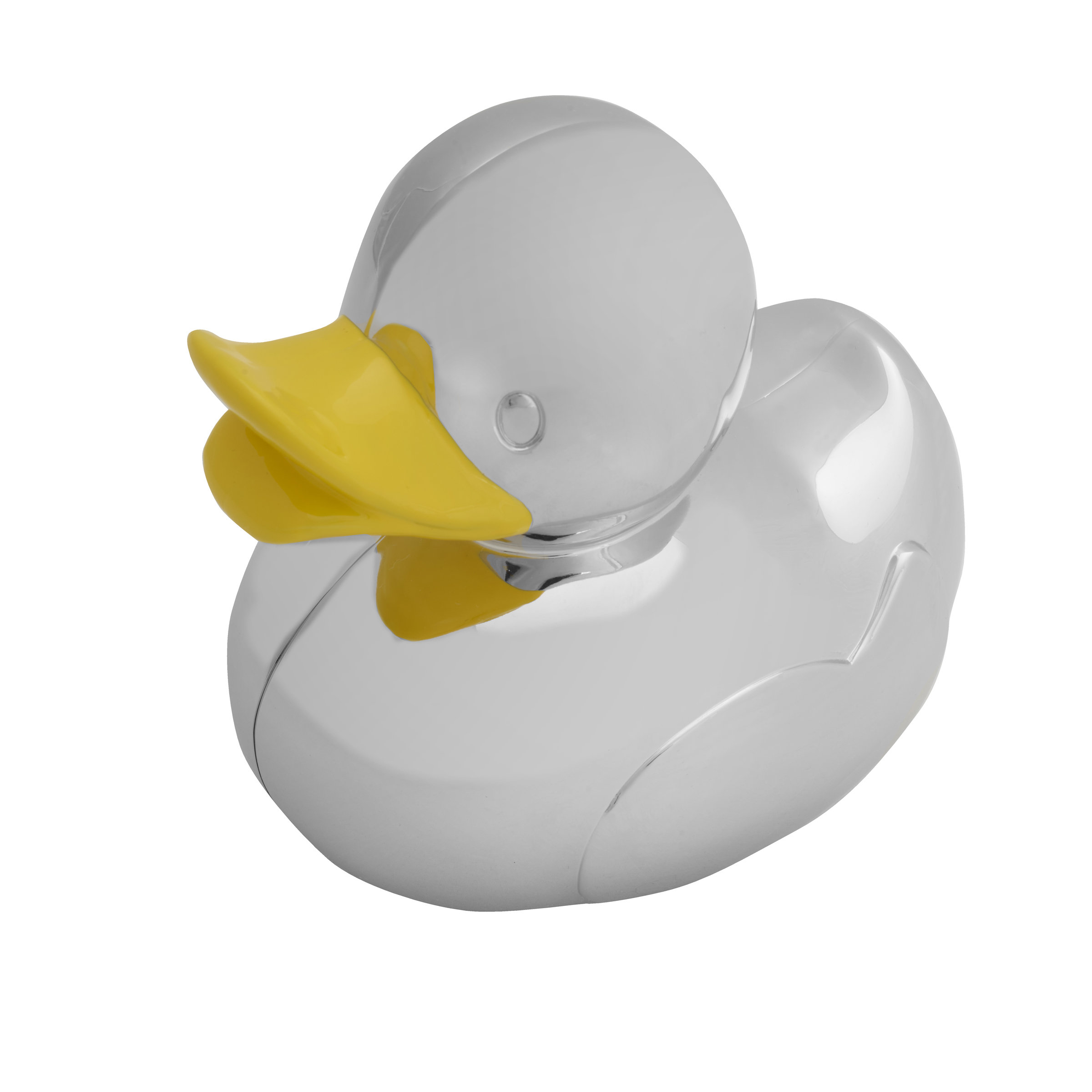 Wallace White Bronze Plated Baby Duck Bank | Wayfair