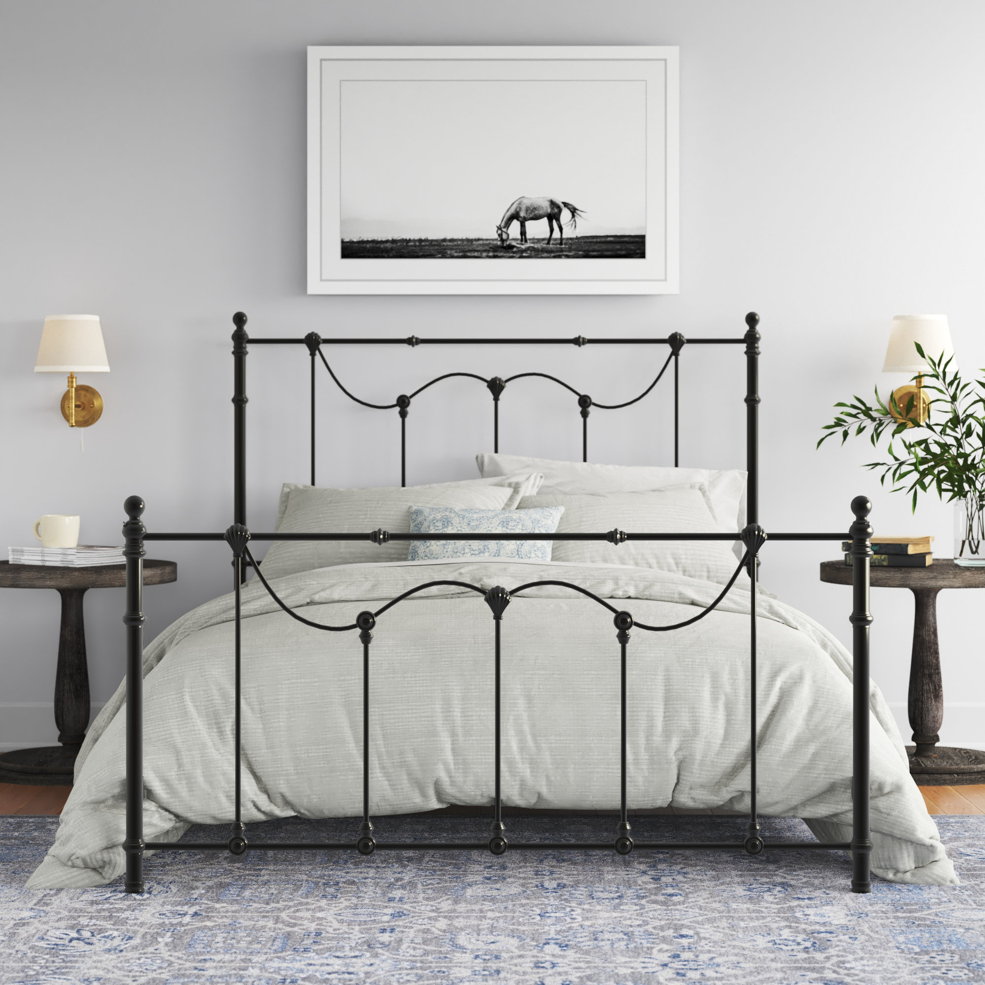 Three Posts™ Ackerman Metal Bed & Reviews | Wayfair