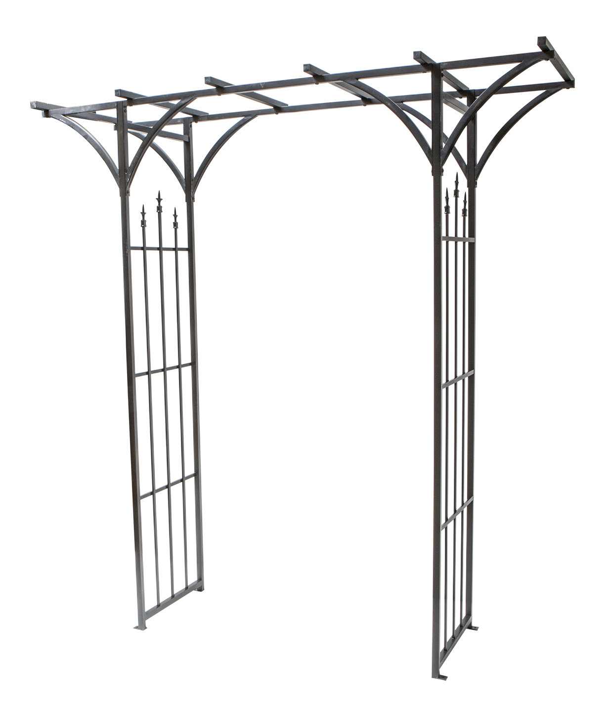 Lily Manor 193cm W x 66cm D Steel Garden Arches in Black & Reviews ...