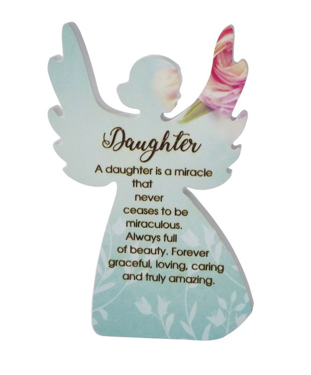 Trinx Heavenly Rose Angel With Saying - Daughter Plaque - Wayfair Canada
