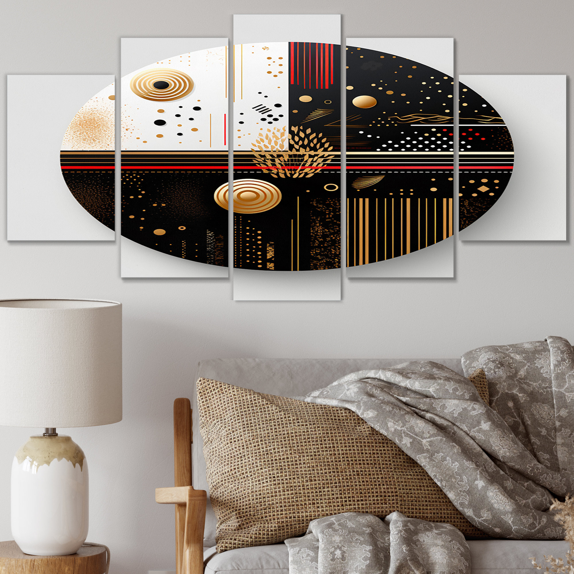 Ivy Bronx Boho Chic Celebration Geometric Circle Art I - Abstract ...