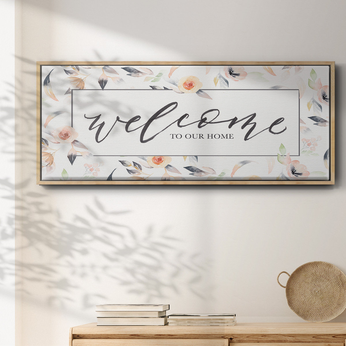 Wexford Home Welcome to Our Home- Framed Canvas | Wayfair