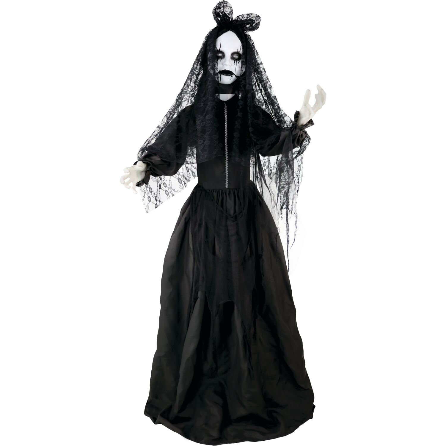Haunted Hill Farm Lifesize Animatronic Demon Bride for covered outdoor ...