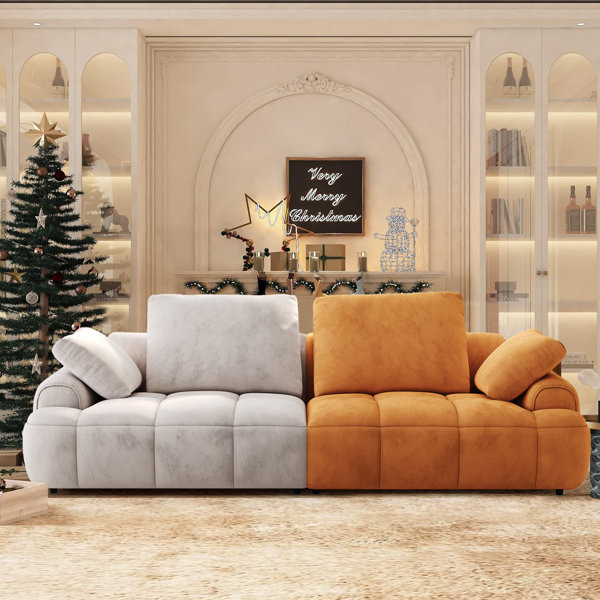 Schnappi 86.6'' Velvet Sofa | Wayfair