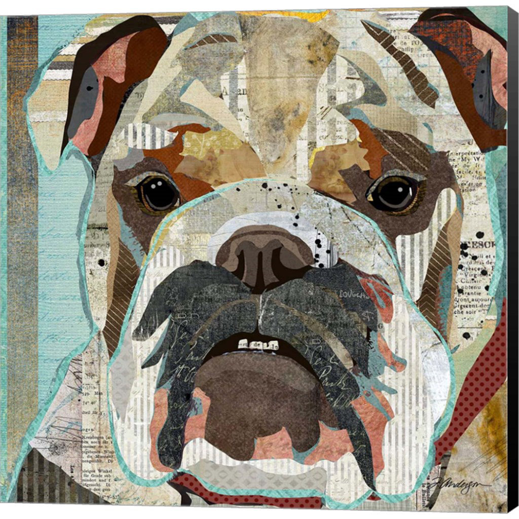 Red Barrel Studio® English Bulldog On Canvas by Traci Anderson Print ...