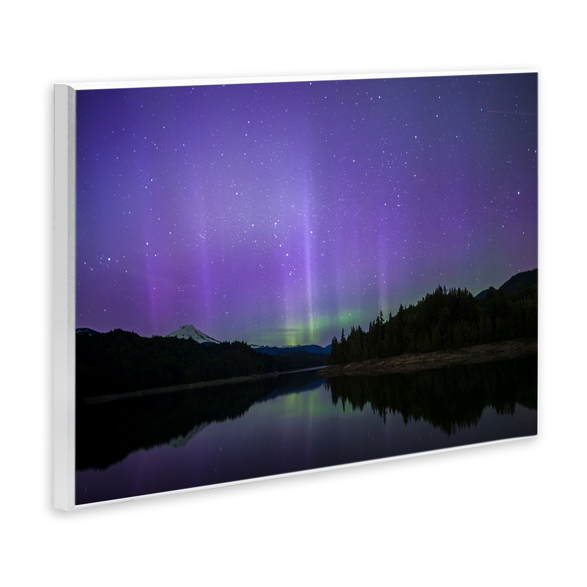 Wrought Studio™ Luminous Purple Northern Lights Wall Plaque, design by ...