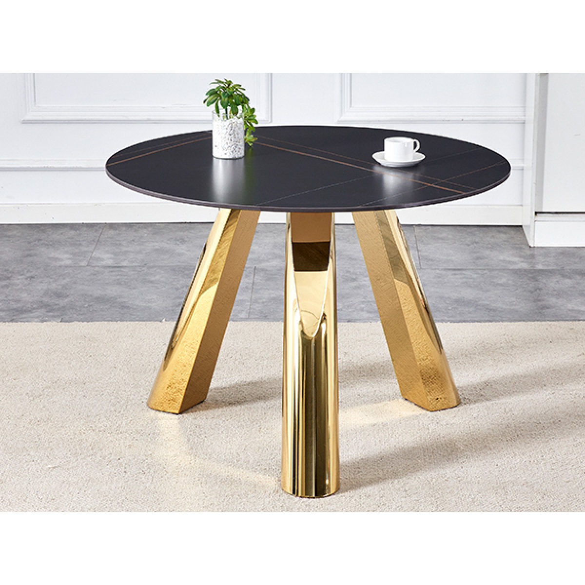 Wrought Studio™ The 42-Inch Stainless Steel Gold-Plated Flamed Granite ...