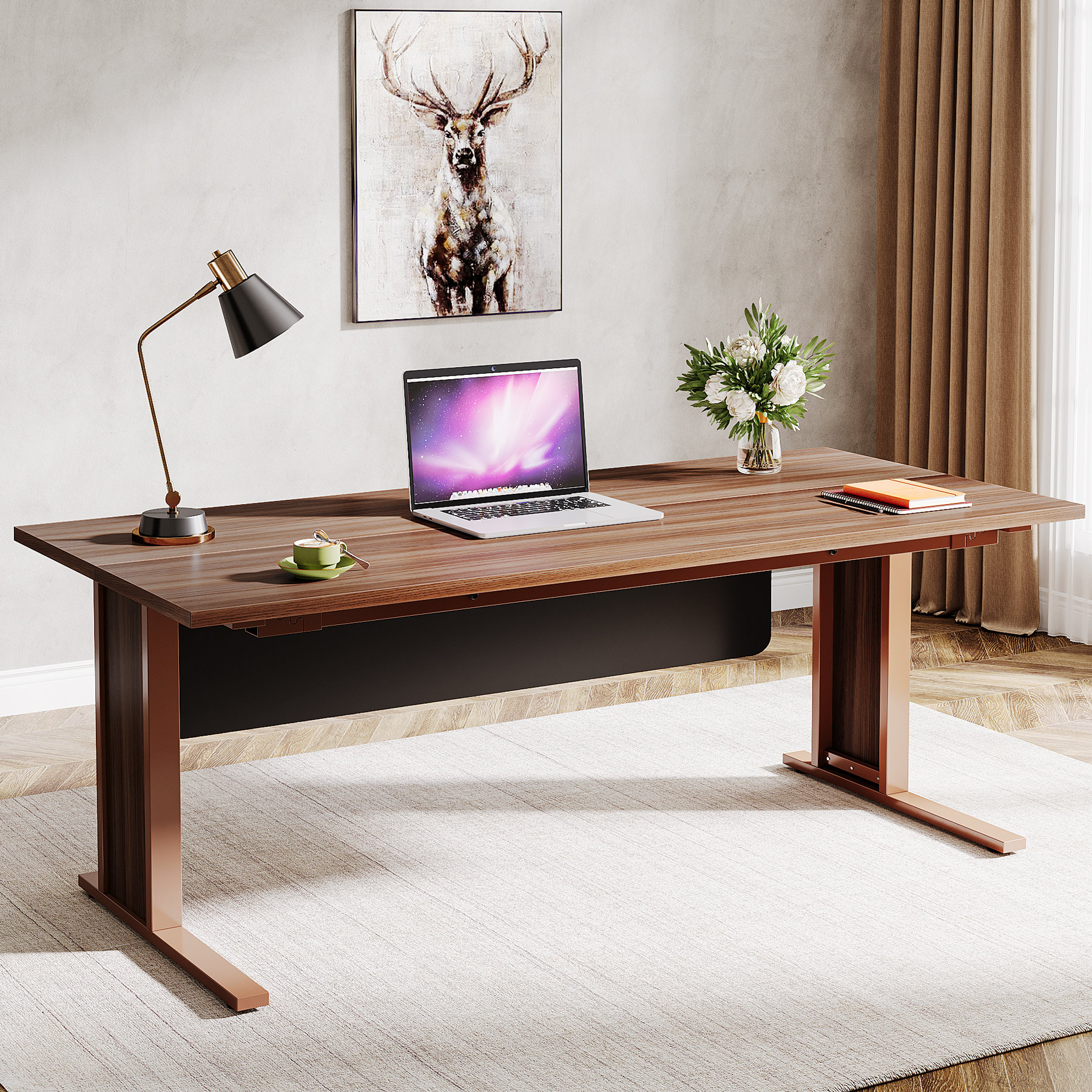 Ebern Designs 63" Large Computer Executive Desk - Wayfair Canada