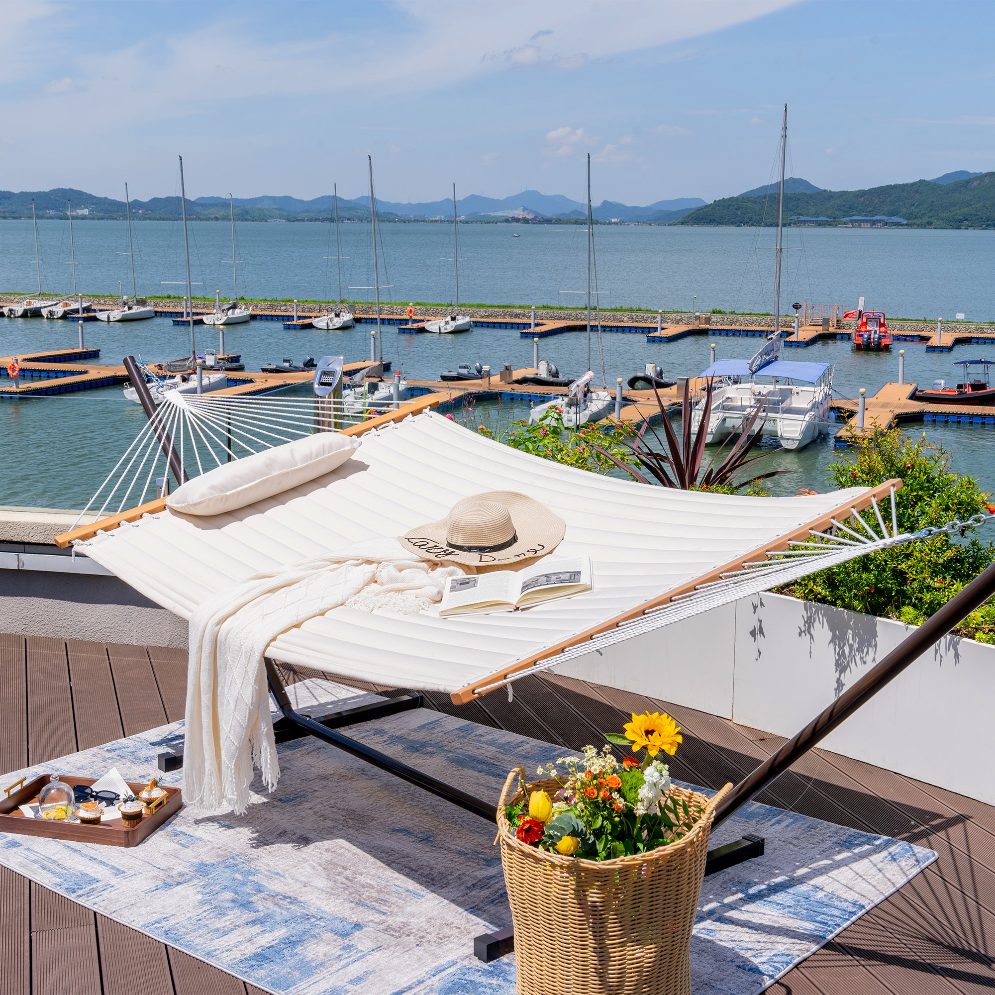 HYGLAX Double Spreader Bar Hammock & Reviews | Wayfair