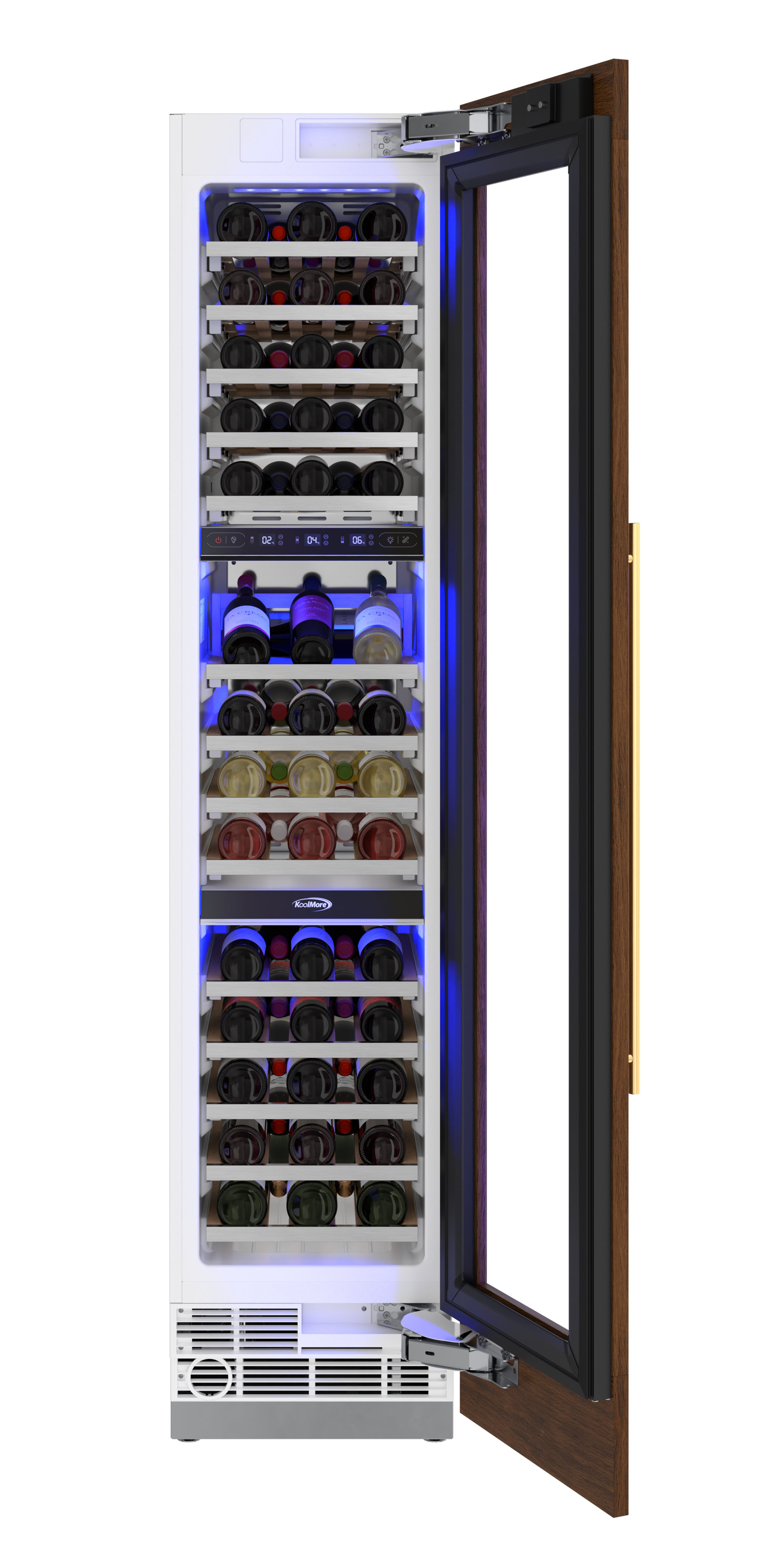 KoolMore Reserve 18 in. 68-Bottle Panel Ready Premium Column Wine ...