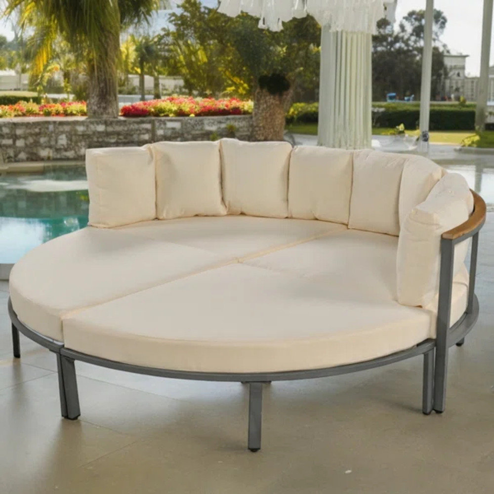 Latitude Run® Parishville 74.03'' Wide Outdoor Patio Daybed with ...