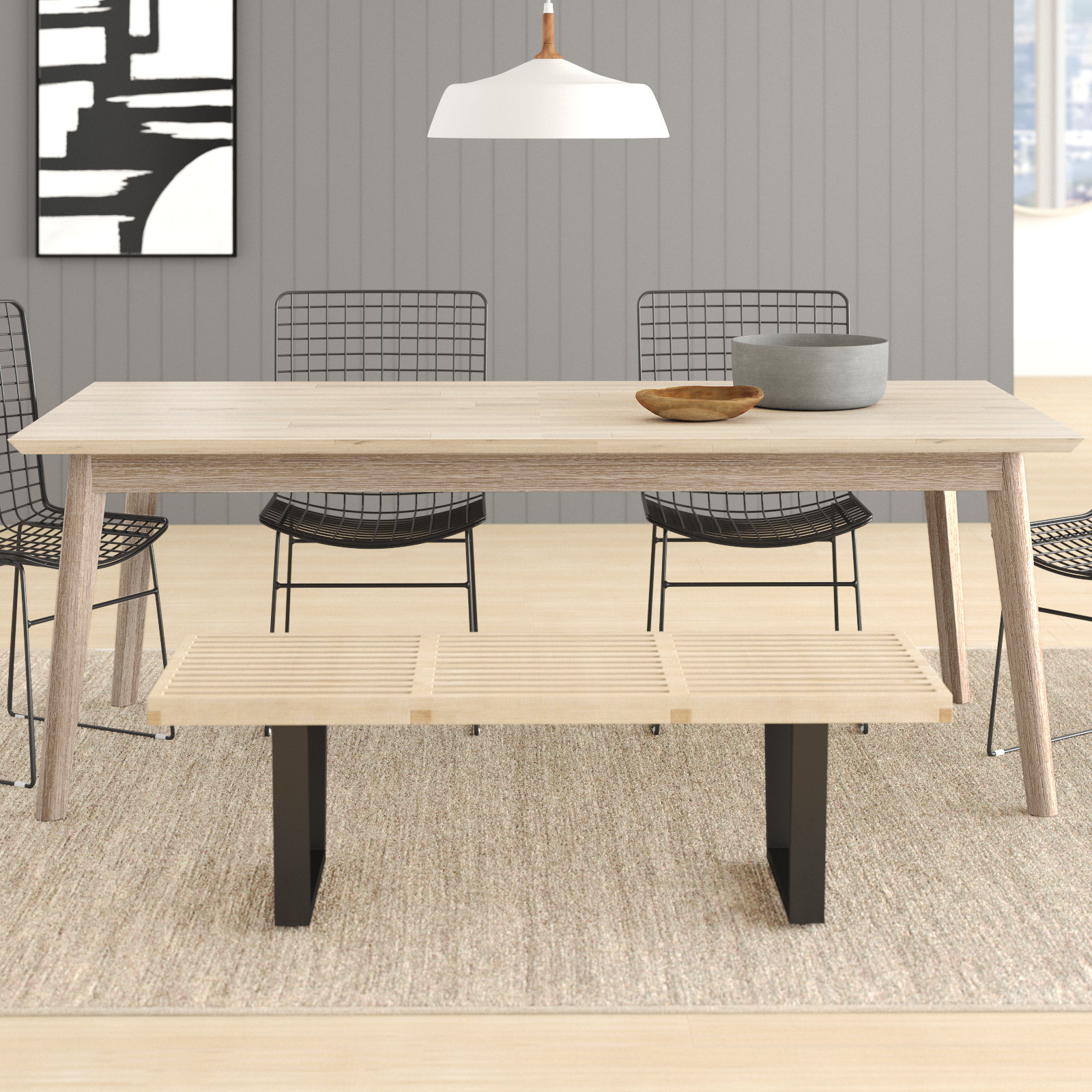 Wade Logan Annemien Rectangular Indoor Dining Table & Reviews - Wayfair ...