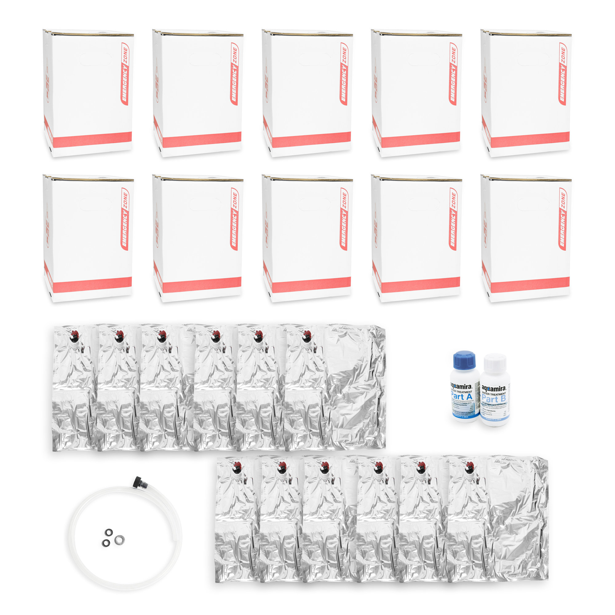 Emergency Zone Long Term Water Storage & Treatment 6400 Oz. Beverage ...