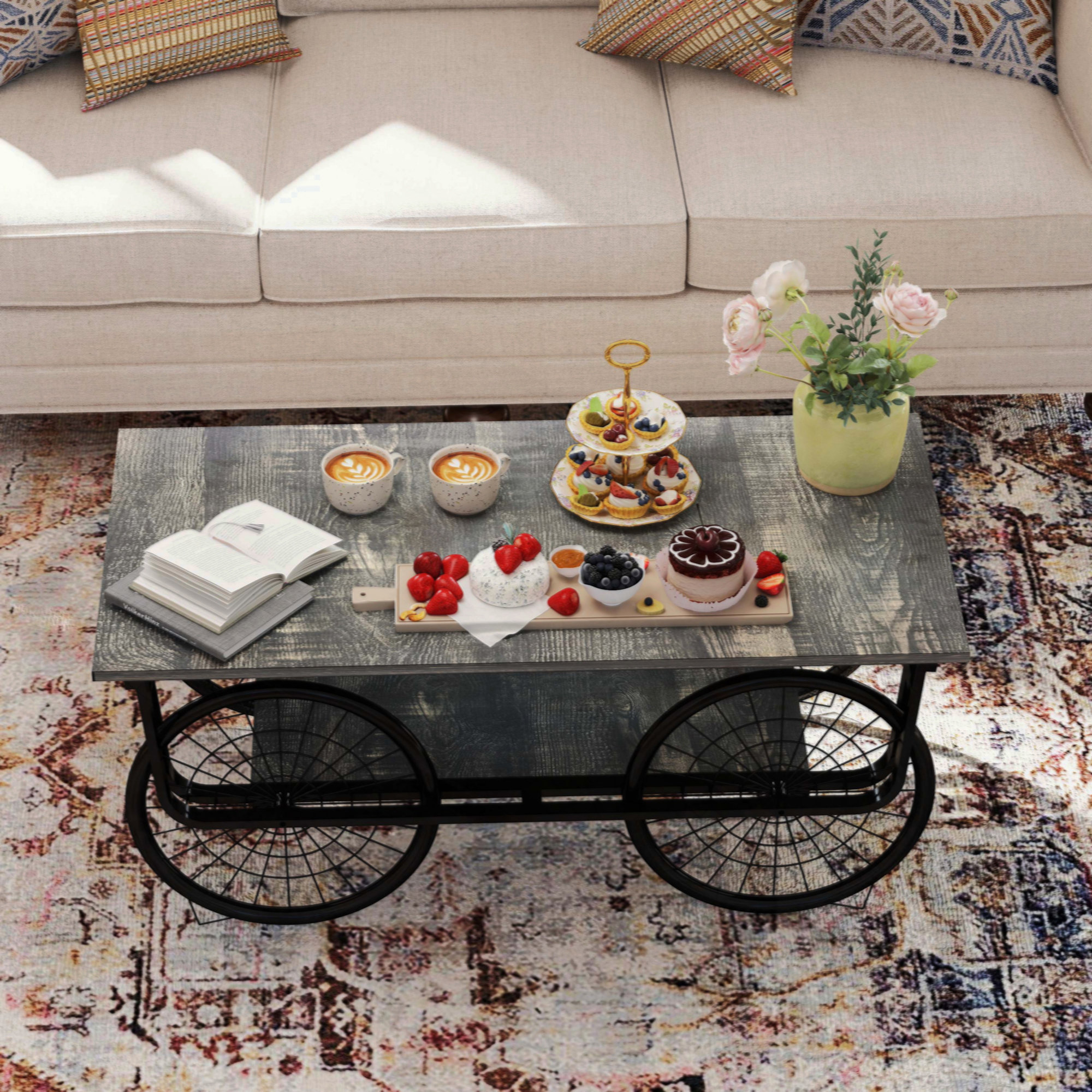 Trent Austin Design® Modern Style Coffee Table Rectangle Coffee Table ...